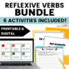 Daily Routine Reflexive Verbs in Spanish Practices Bundle - Srta Spanish