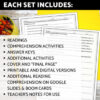 Reading Comprehension Worksheets in Spanish - Srta Spanish
