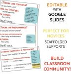 Special Person Interviews Spanish Class Routine Slides - Srta Spanish