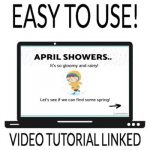 Editable Digital Review Game Template for Spanish Class | APRIL Theme ...