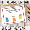 Editable Digital Review Game Template for Spanish | End of Year Theme ...