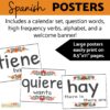 Classroom Decor Bundle Floral Theme - Srta Spanish