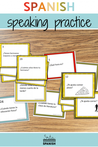 Spanish Speaking Activities - Srta Spanish
