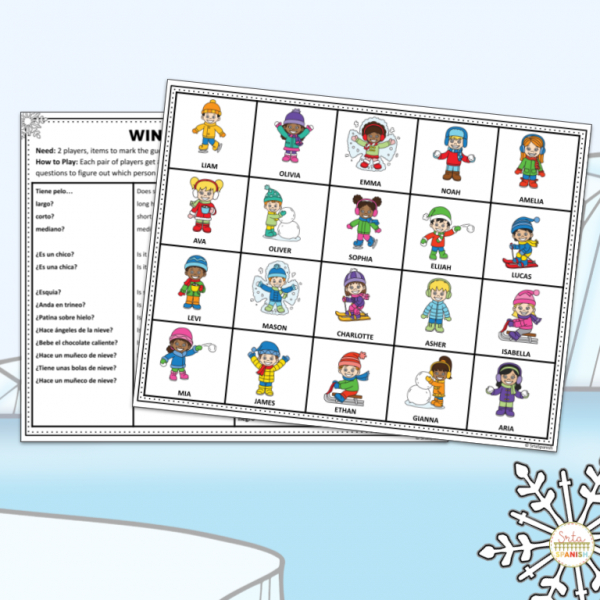 Free Winter Speaking Activity for Spanish Class - Srta Spanish