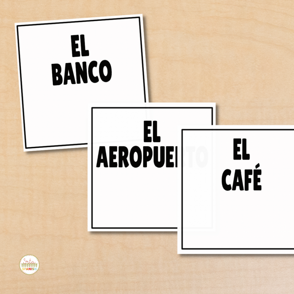 City Vocabulary Activities in Spanish - Srta Spanish