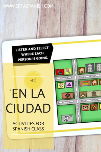 City Vocabulary Activities in Spanish - Srta Spanish