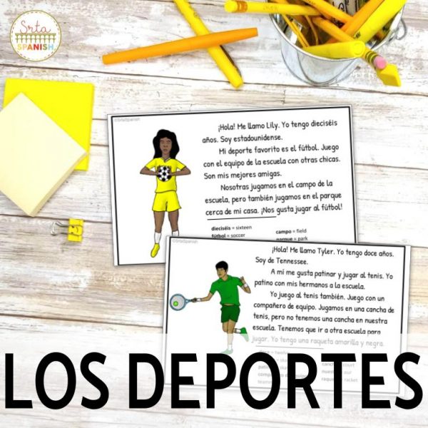 Reading Activities to Teach Los Deportes in Spanish Class - Srta Spanish