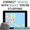 Nicaragua Virtual Field Trip Digital Map Activities SPANISH & ENGLISH ...