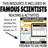 Famous Scientists in Spanish Reading Comprehension | Digital Activities ...