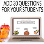 Fall Editable Digital Review Game for Spanish Class - Srta Spanish