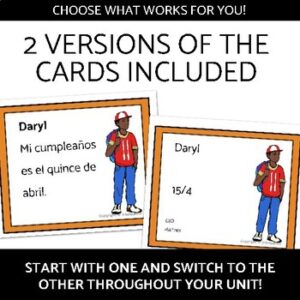 Mi Cumpleaños Es Spanish Birthday Activities to Practice Saying the ...