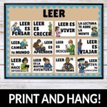 Reading Posters in Spanish Classroom Decor and Bulletin Board - Srta ...