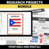 Printable and Digital Research Projects BUNDLE - Srta Spanish