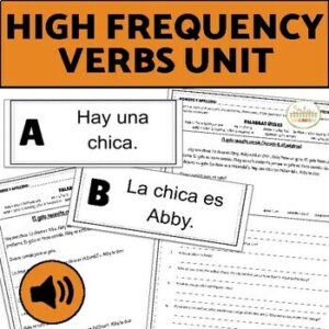 Spanish 1 Lesson Plans High Frequency Verbs Units Exploratory Spanish ...