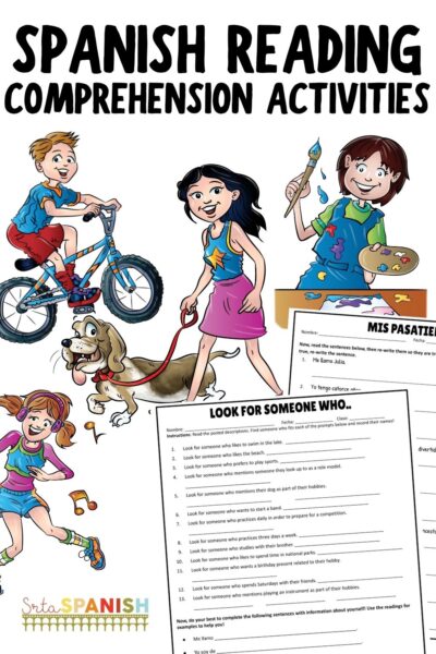 Reading Comprehension Worksheets in Spanish - Srta Spanish