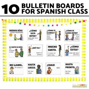 Spanish Classroom Decor for Back to School - Srta Spanish