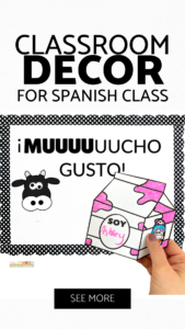 Spanish Classroom Decor for Back to School - Srta Spanish