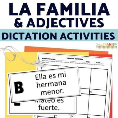 Running Dictation in Spanish Class Activity - Srta Spanish