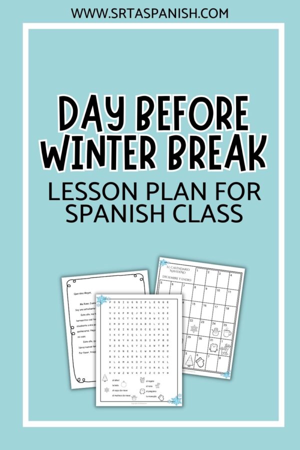 Spanish New Year Writing Activity and Craft - Srta Spanish