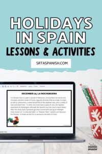 Holidays in Spain Reading Activity and Sub Plan - Srta Spanish