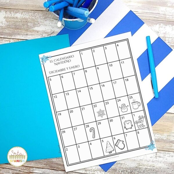 Day before Winter Break Lesson Plan for Spanish - Srta Spanish