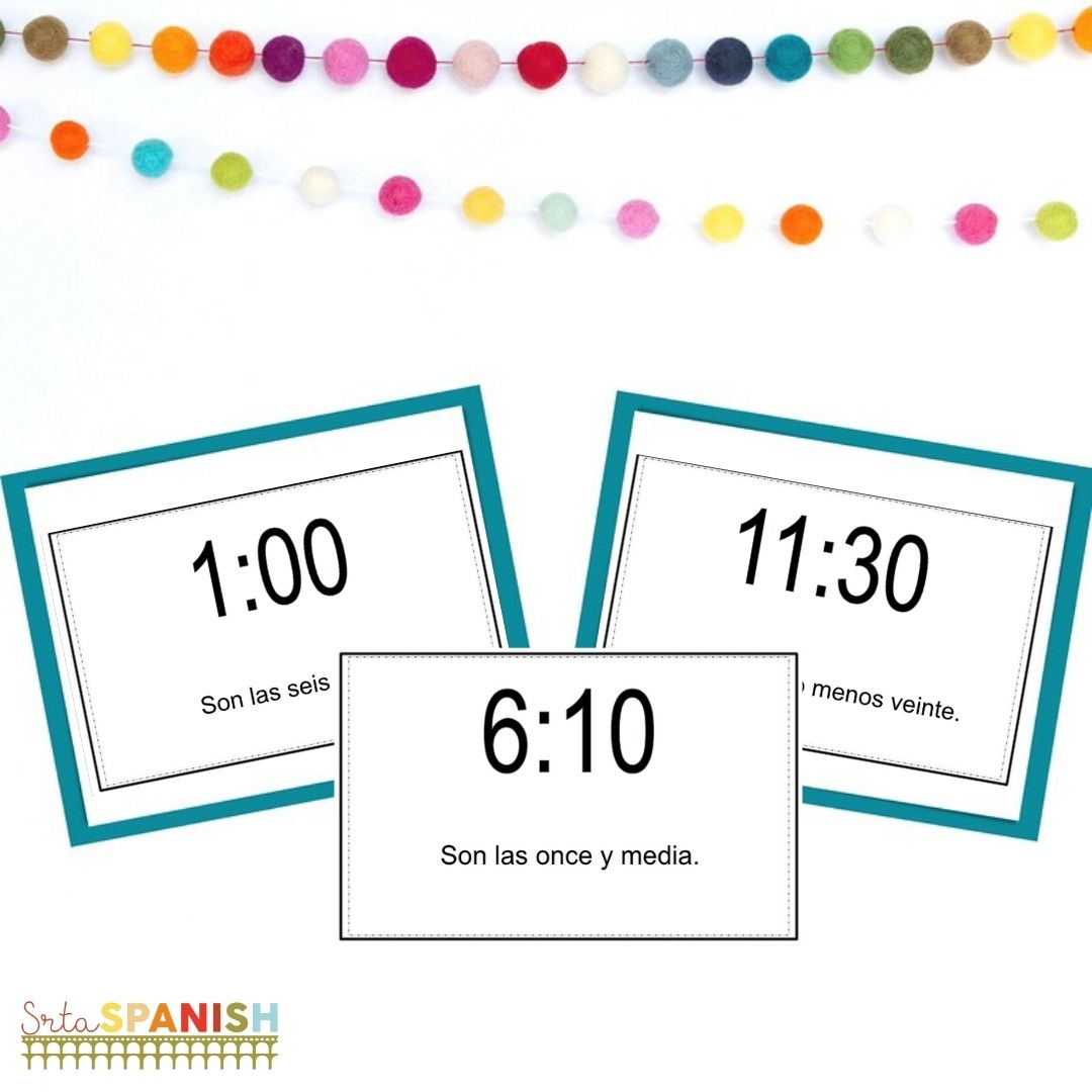 Telling Time in Spanish Lesson Plans and Activities - Srta Spanish
