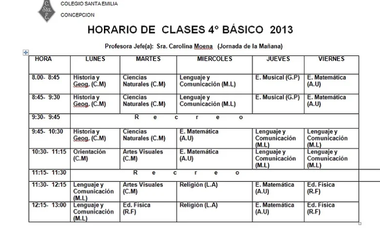 15 School Schedules from Spanish-Speaking Countries - Srta Spanish
