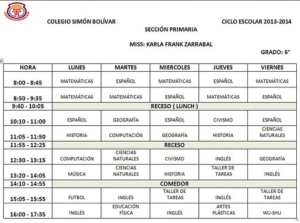 15 School Schedules from Spanish-Speaking Countries - Srta Spanish