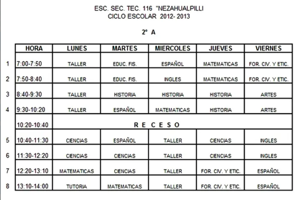 15 School Schedules from Spanish-Speaking Countries - Srta Spanish