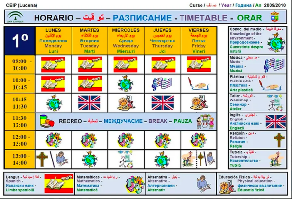 15 School Schedules from Spanish-Speaking Countries - Srta Spanish