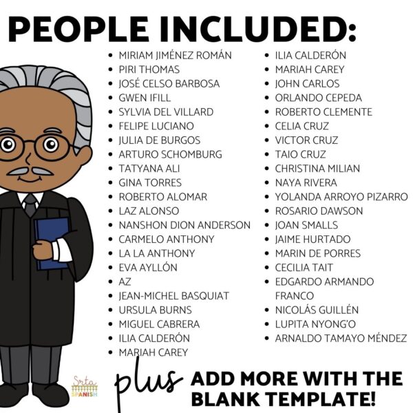 Black History Month Bulletin Board Ideas for Spanish Class - Srta Spanish