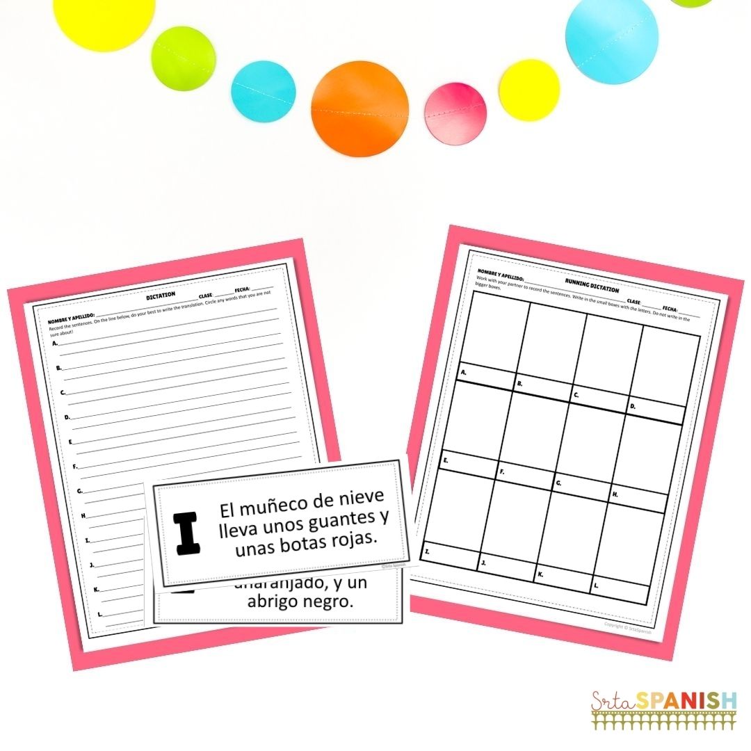 Clothing Activities for Spanish Class - Srta Spanish