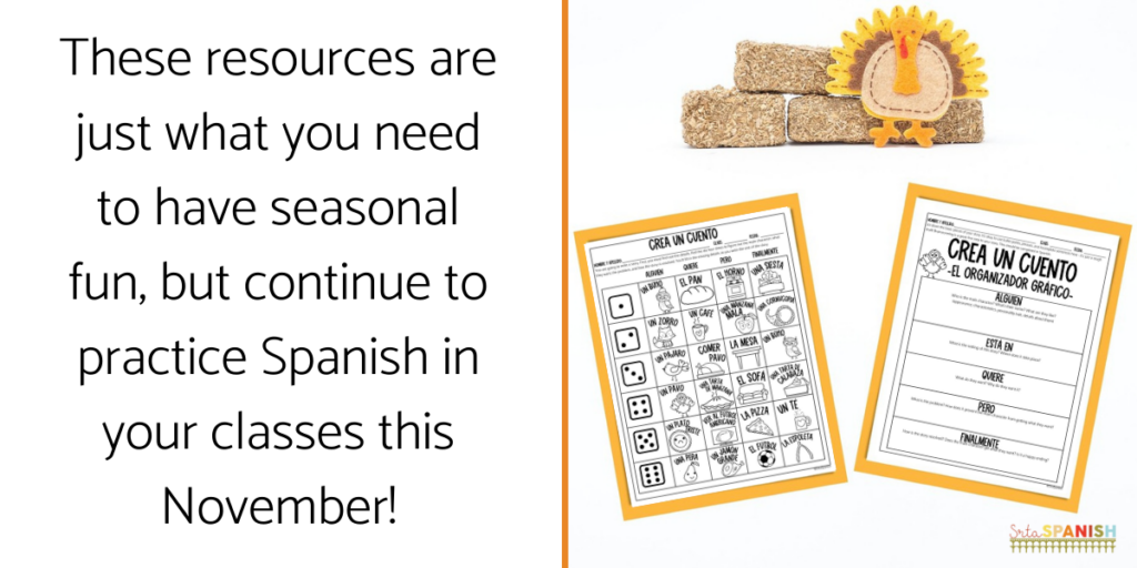 Thanksgiving Bundle Thank You Page - Srta Spanish