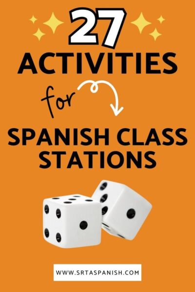 Hands On Activities for Spanish Class - Srta Spanish