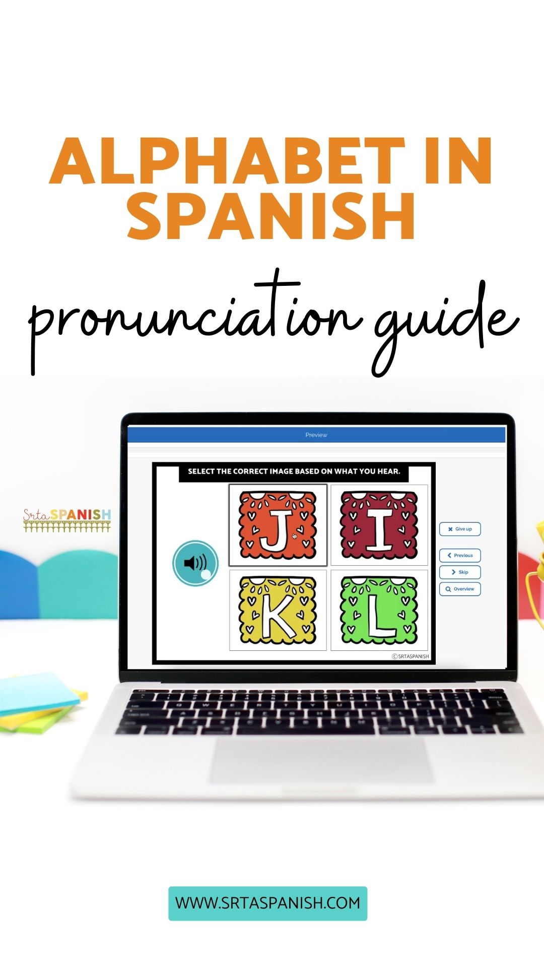 Easily Practice the Alphabet in Spanish with Pronunciation - Srta Spanish