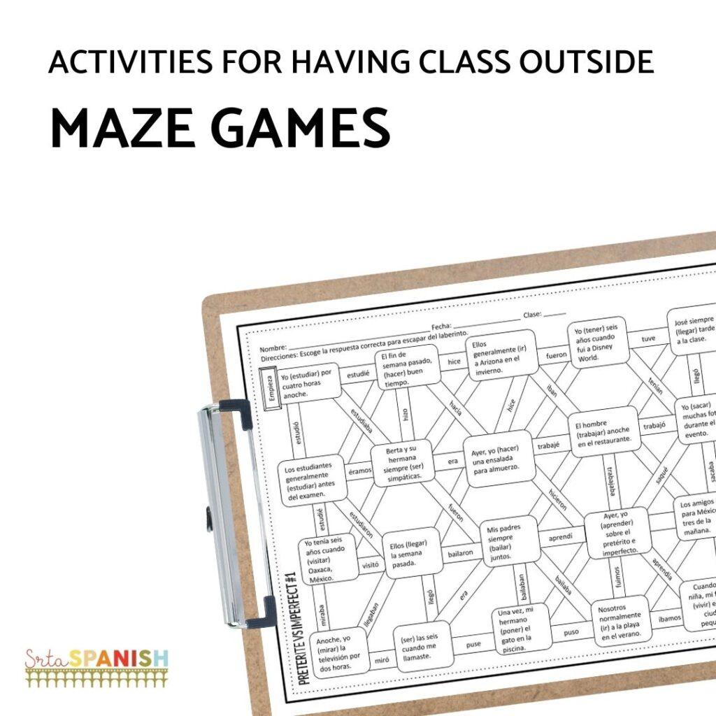 10 Outdoor Activities for Spanish Class - Srta Spanish