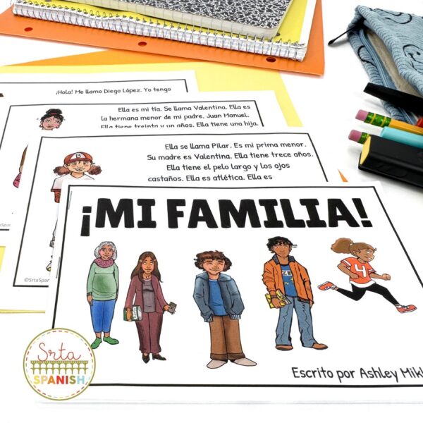 Reading Activities to Teach La Familia in Spanish Class - Srta Spanish