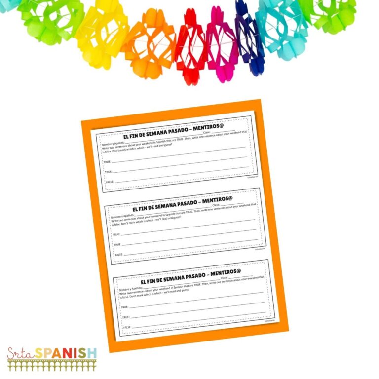 20 Spanish Vocabulary Games - Srta Spanish