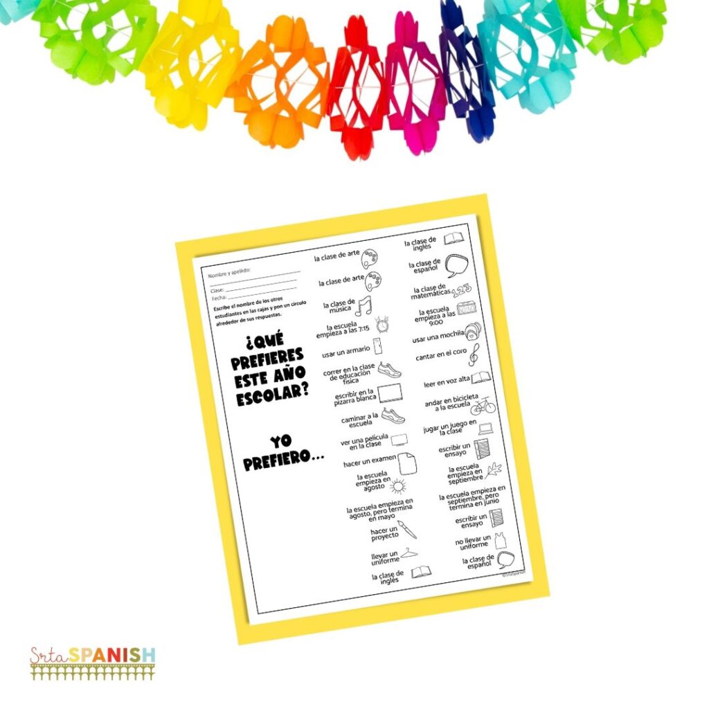 15 Easy Icebreakers for Spanish Class - Srta Spanish