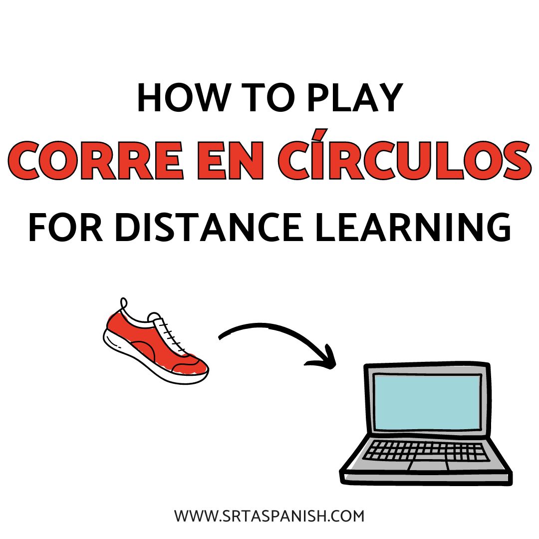 ¡Corre en Círculos! for Distance Learning or Hybrid Schedule - Srta Spanish