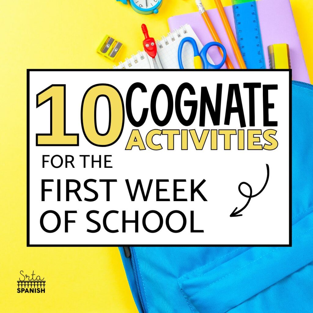 10 Cognate Activities for Spanish Class - Srta Spanish