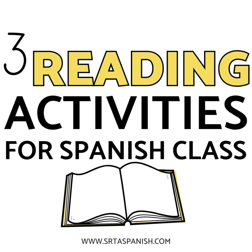 3 Reading Activities for Spanish Class - Srta Spanish