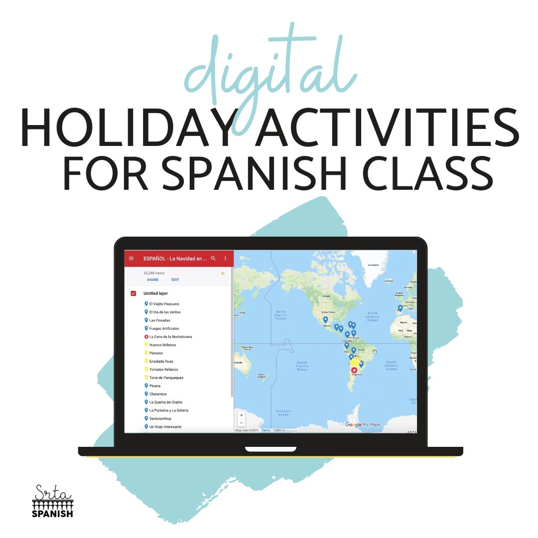 5 Digital Spanish Class Activities for Christmas - Srta Spanish