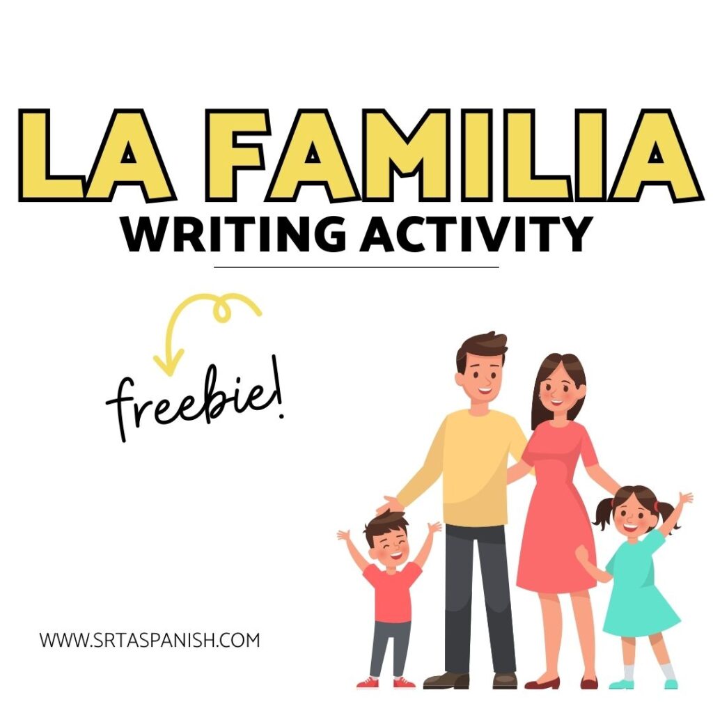 Family Activity for Spanish Class - Free Download - Srta Spanish