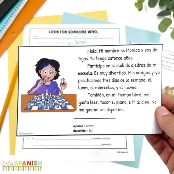 14 Gustar Spanish Reading Comprehension Passages for Beginners - Srta ...