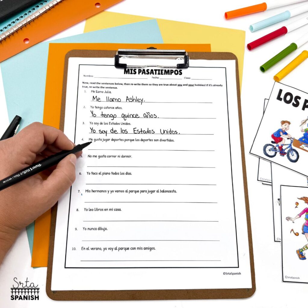 14 Gustar Spanish Reading Comprehension Passages for Beginners - Srta ...