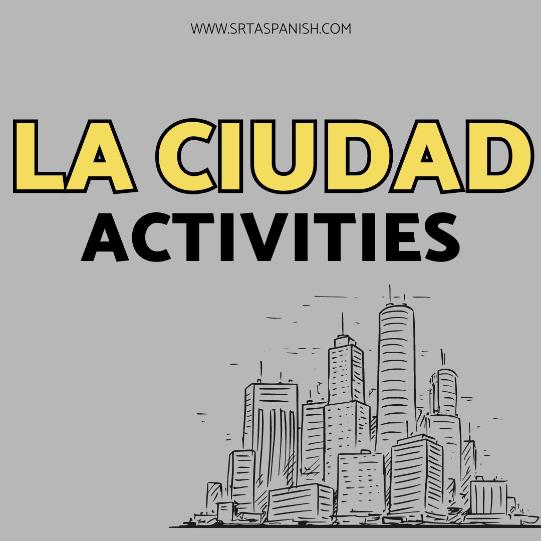 City Vocabulary Activities in Spanish - Srta Spanish