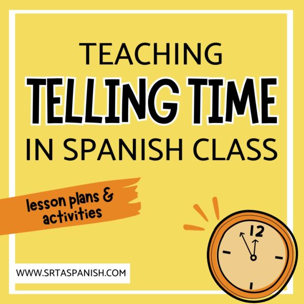 Free Spanish Clock Worksheet Telling Time Practice - Srta Spanish
