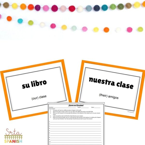 Possessive Adjectives Spanish Practice Worksheets - Srta Spanish