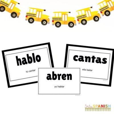 Spanish Present Tense Regular Verbs Practice Worksheets - Srta Spanish